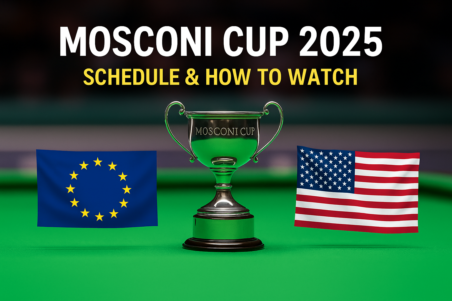 How to Watch Mosconi Cup 2025 Live Stream: Date, Time, Venue & TV Coverage%